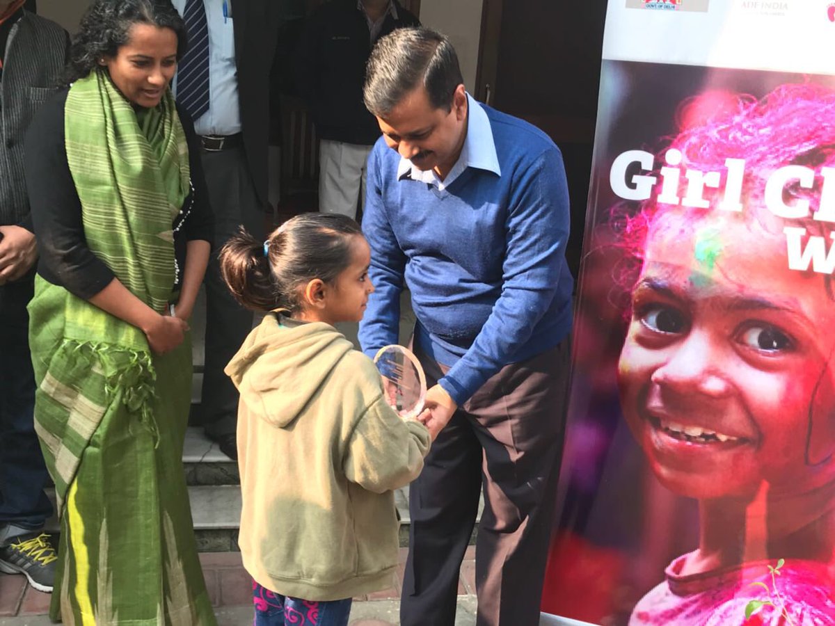 Delhi CM Arvind Kejriwal Inaugurates \'Girl Child Week ...